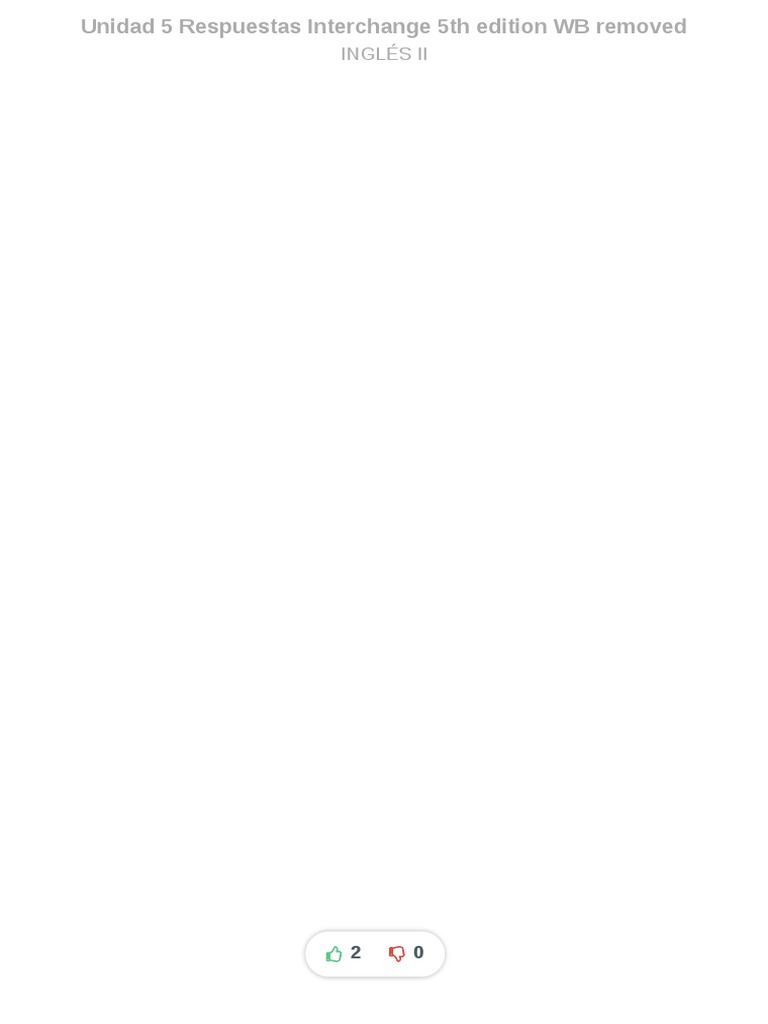Unidad 5 Respuestas Interchange 5th Edition WB Removed - Compress PDF | PDF