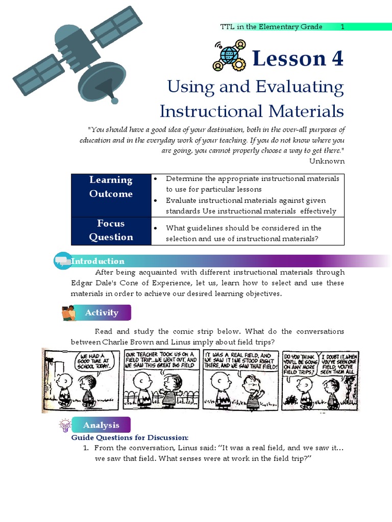 TTL Lesson 4 | PDF | Learning | Teachers