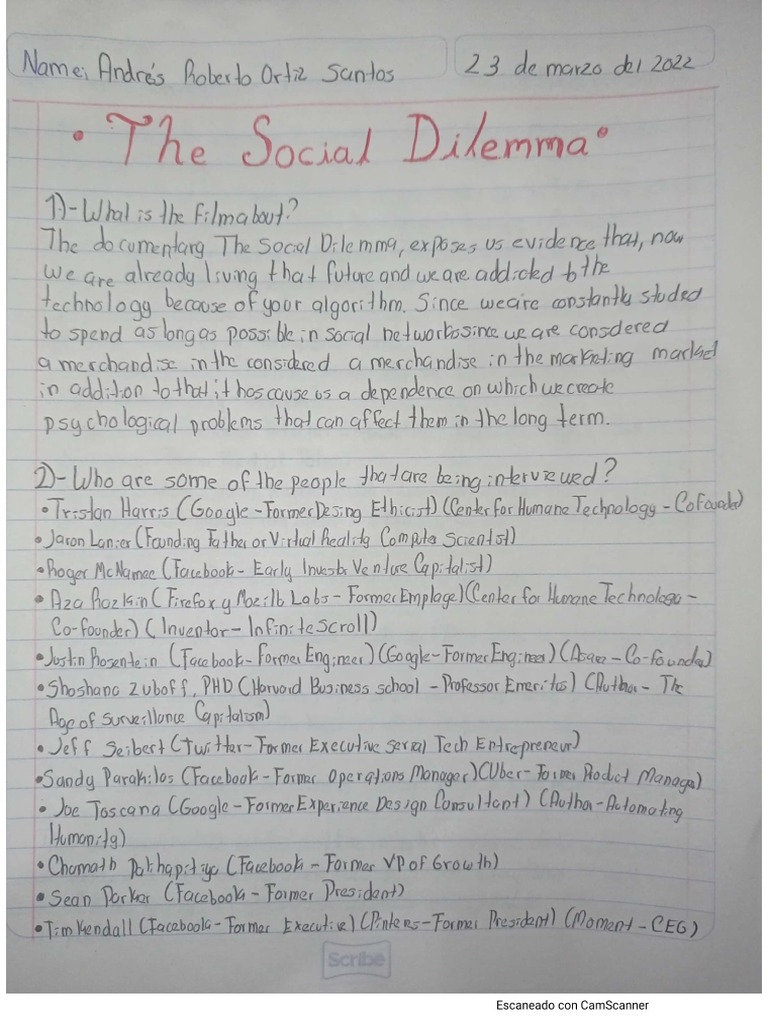 The Social Dilemma | PDF