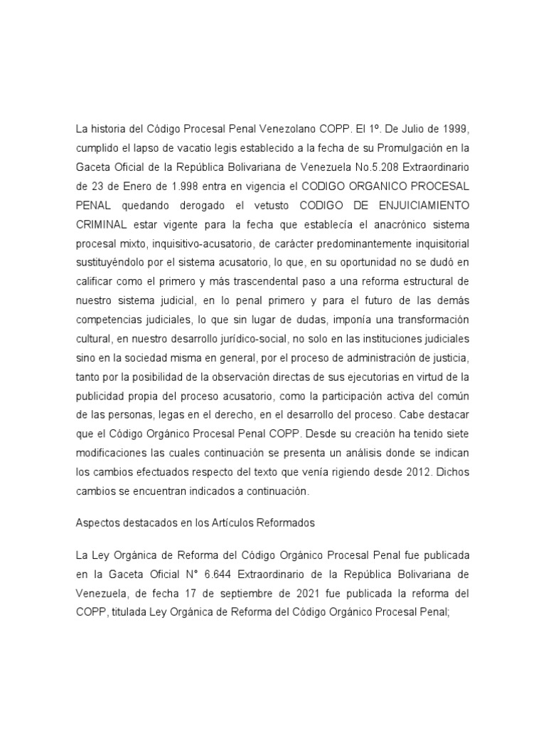 Ensayo Copp | PDF | Fiscal | Procedimiento Criminal