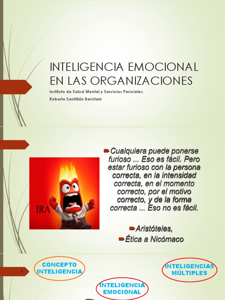 Inteligencia Emocional en Las Organizaciones | PDF | Las emociones ...
