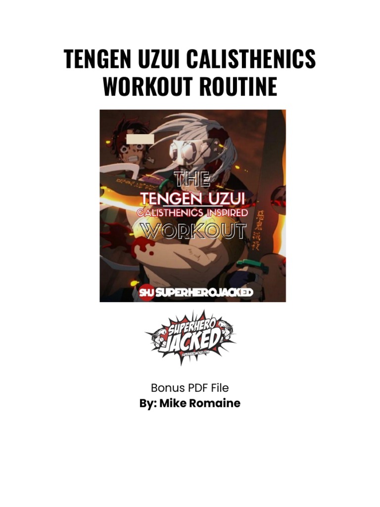 Tengen Uzui Calisthenics Workout PDF | PDF | High Intensity Interval ...