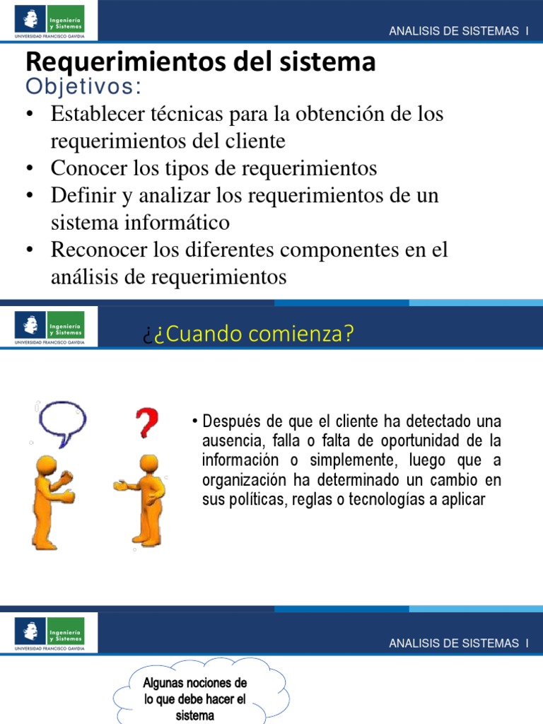 Análisis de Requerimientos de Sistemas | PDF | Software | Usuario ...