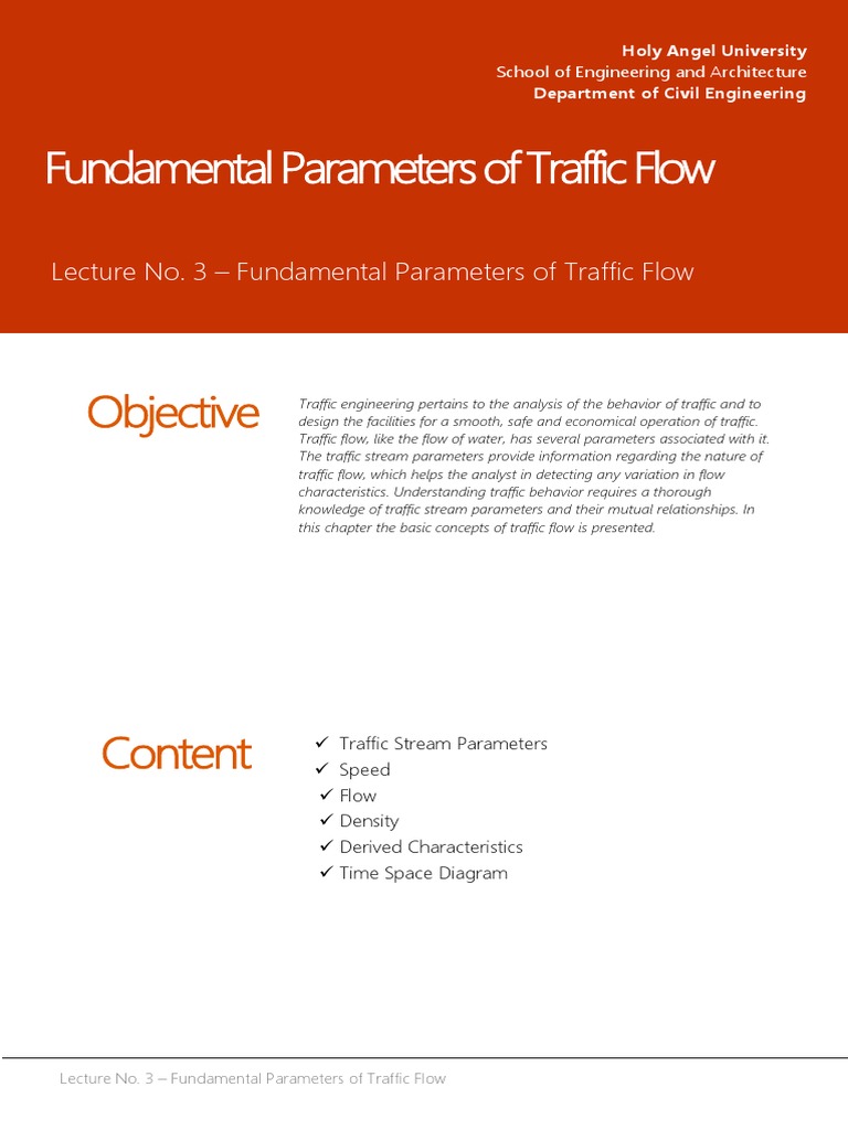 Chapter 3 Parameters | PDF | Speed | Time