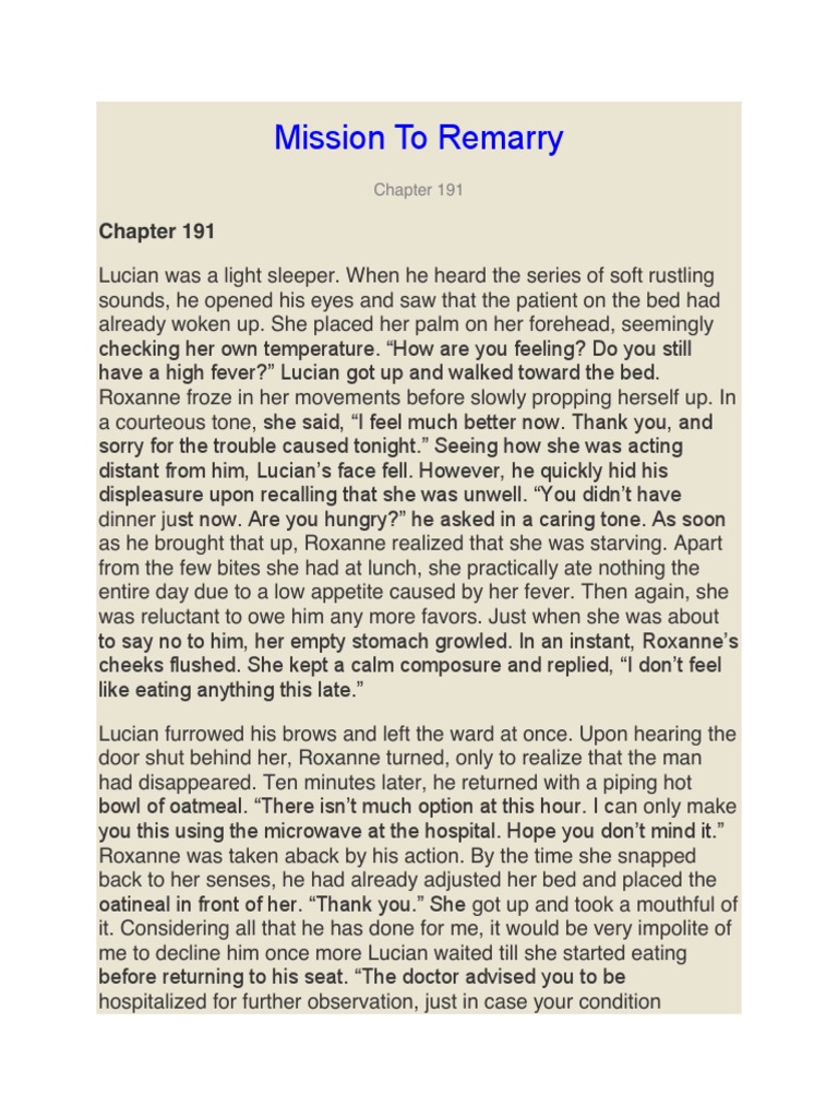 Mission To Remarry 191 210 PDF | PDF
