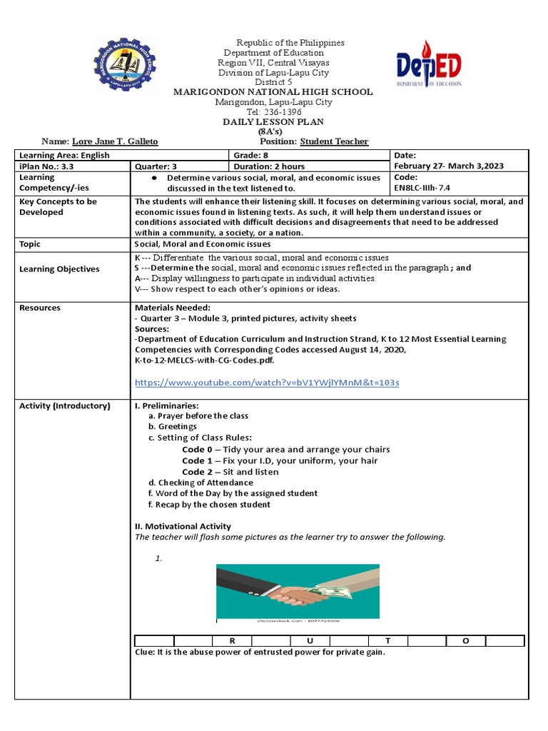 Lesson Plan M3 | PDF | Teenage Pregnancy | Adolescence