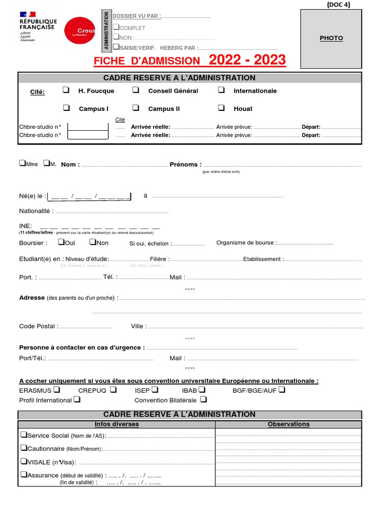 Doc4 - FICHE ADMISSION NORD 2022-2023+-20230215-133019.161 - 79 | PDF