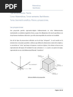 Tema 03B - Espacio Bidimensional y Tridimensional | PDF | Perspectiva (Gráfica) | Dibujo