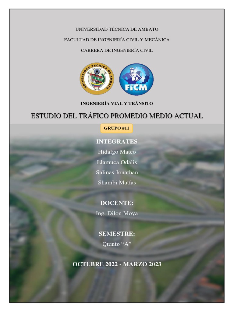 Estudido de TPDA "Ingeniería Vial" | PDF | Transporte | Transporte de tierra