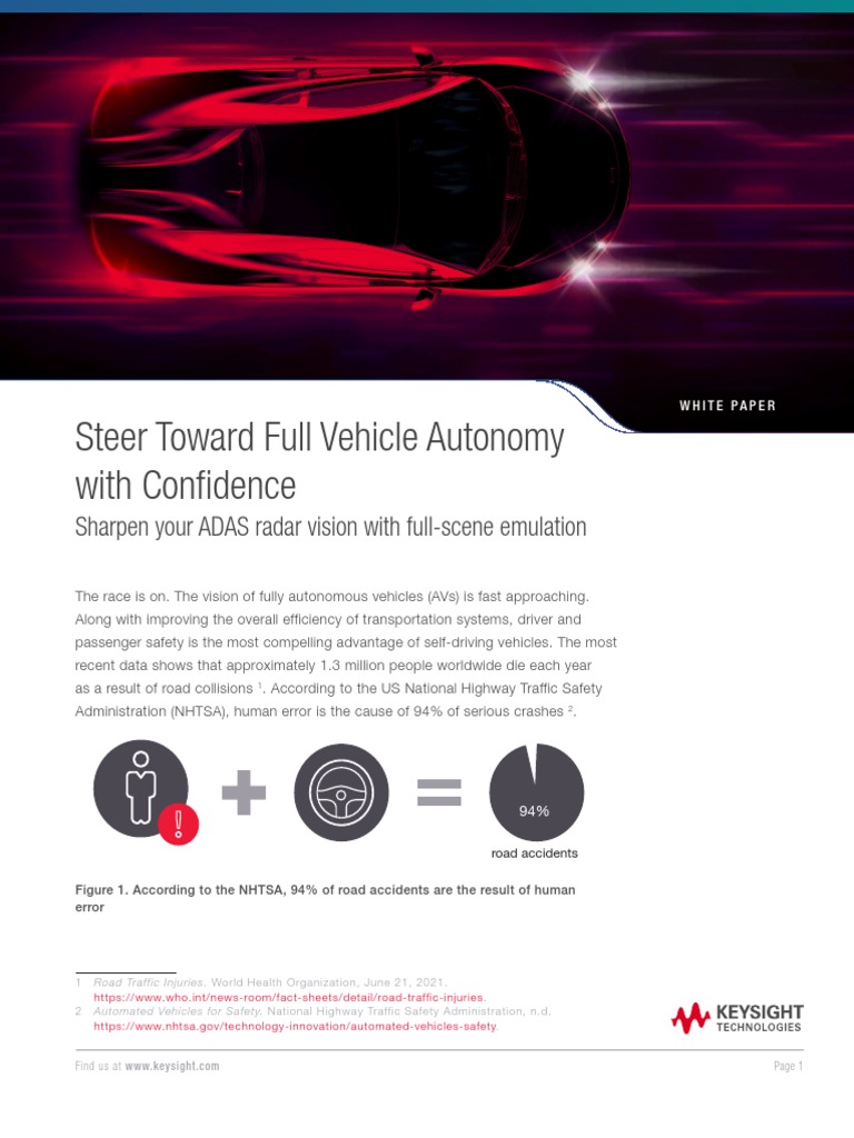 Steer Toward Full Vehicle Autonomy With Confidence, 2021 | PDF ...