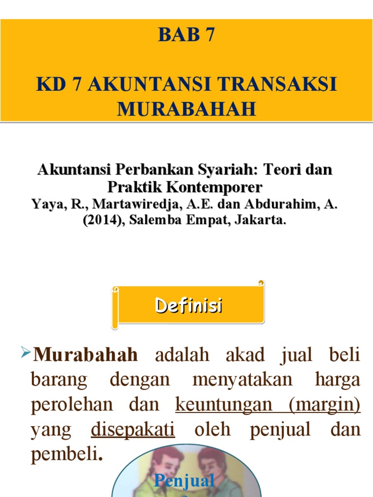 Akuntansi Transaksi Murabahah Syariah | PDF