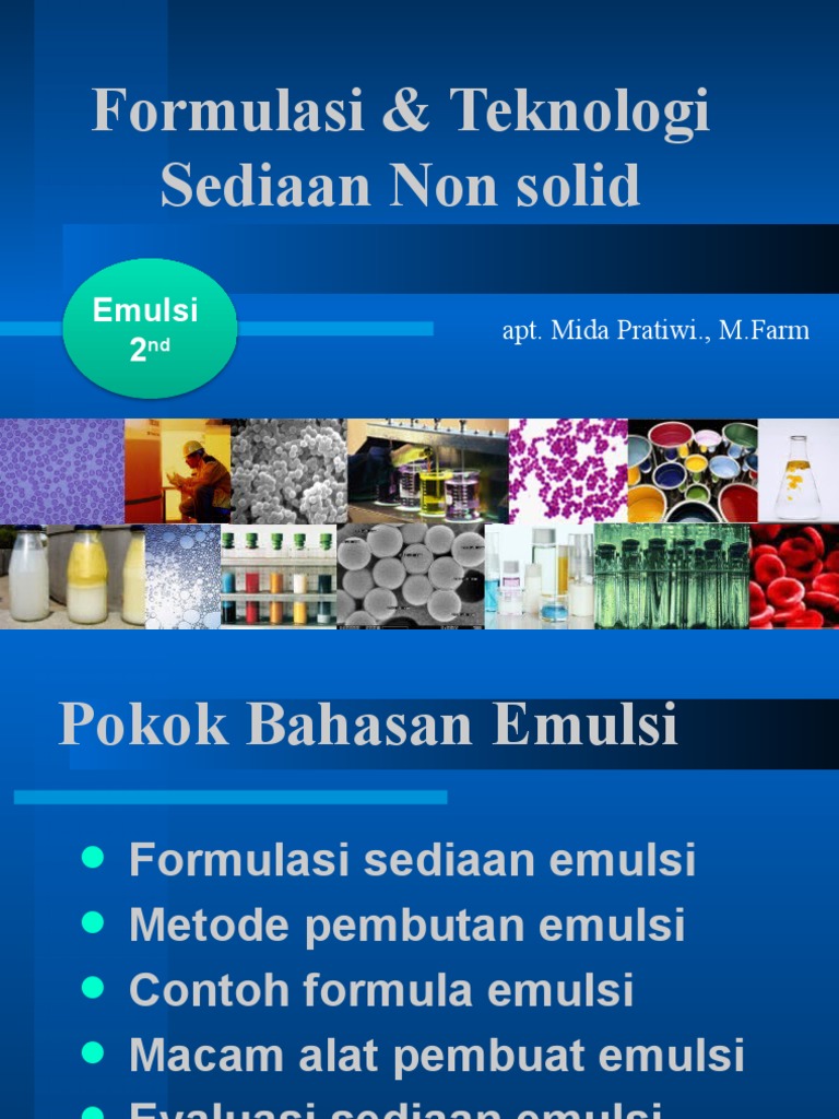 FTS Non Sol - P3. Emulsi 2 | PDF