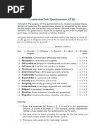 Leadership Trait Questionnaire Guide | PDF | Leadership | Empathy