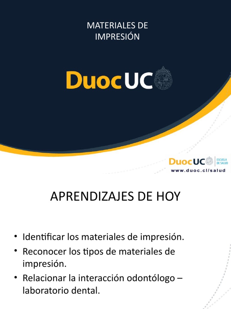 1 - 2 - PPT - N2 - Materiales - de - Impresion 2 | PDF | Dentadura ...