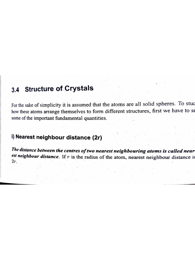 Crystal Structure | PDF