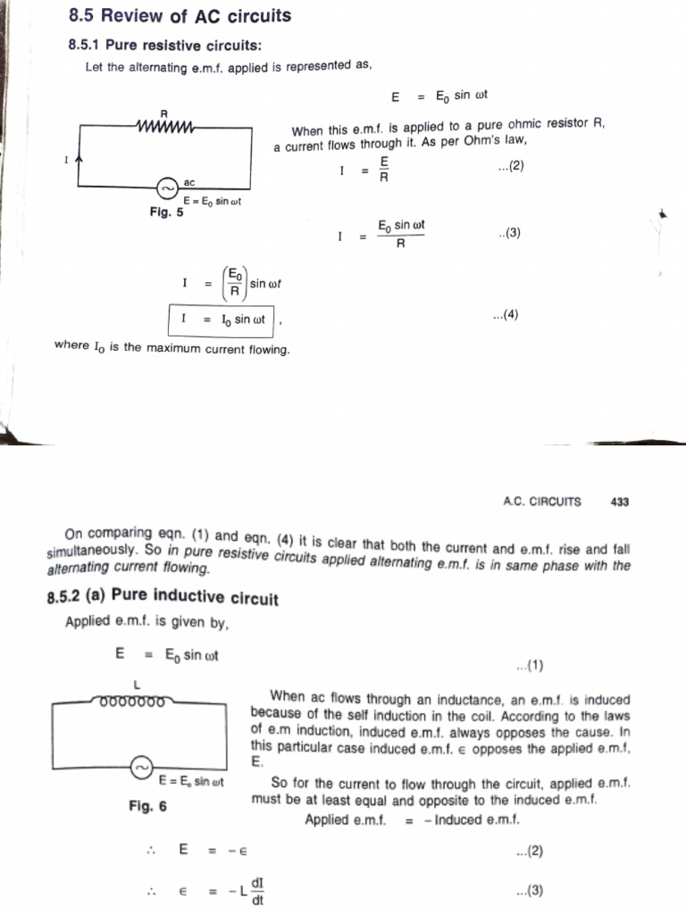 AC Circuit Another Method | Download Free PDF | Inductance | Capacitor