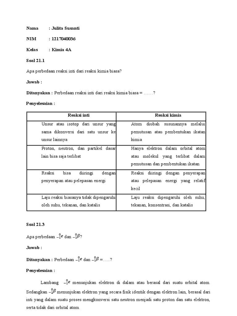 Julita Susanti - KIMIA INTI | PDF