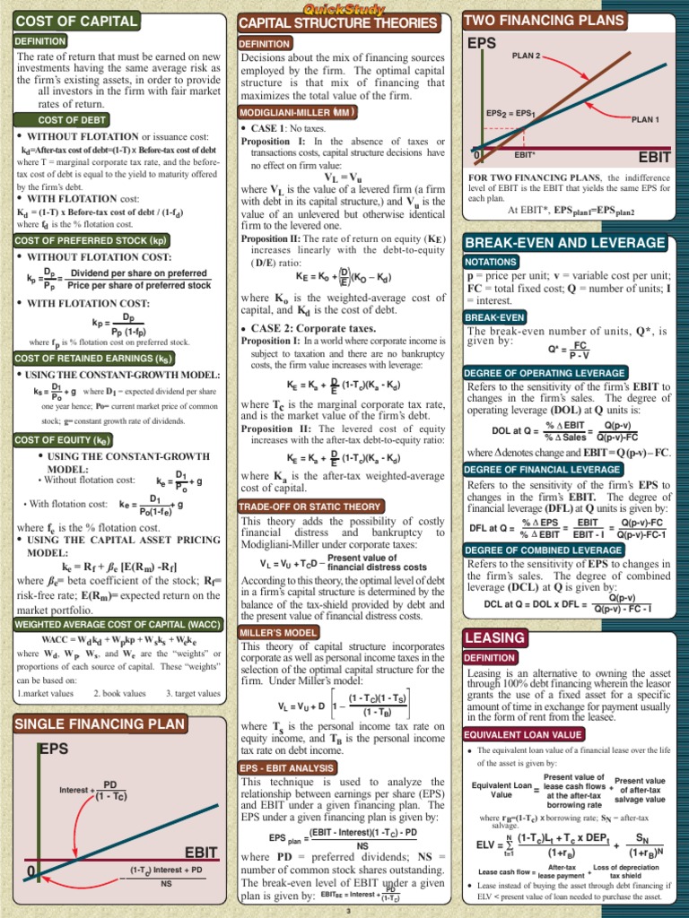 Quick Study For Financial Ratios 2 | PDF