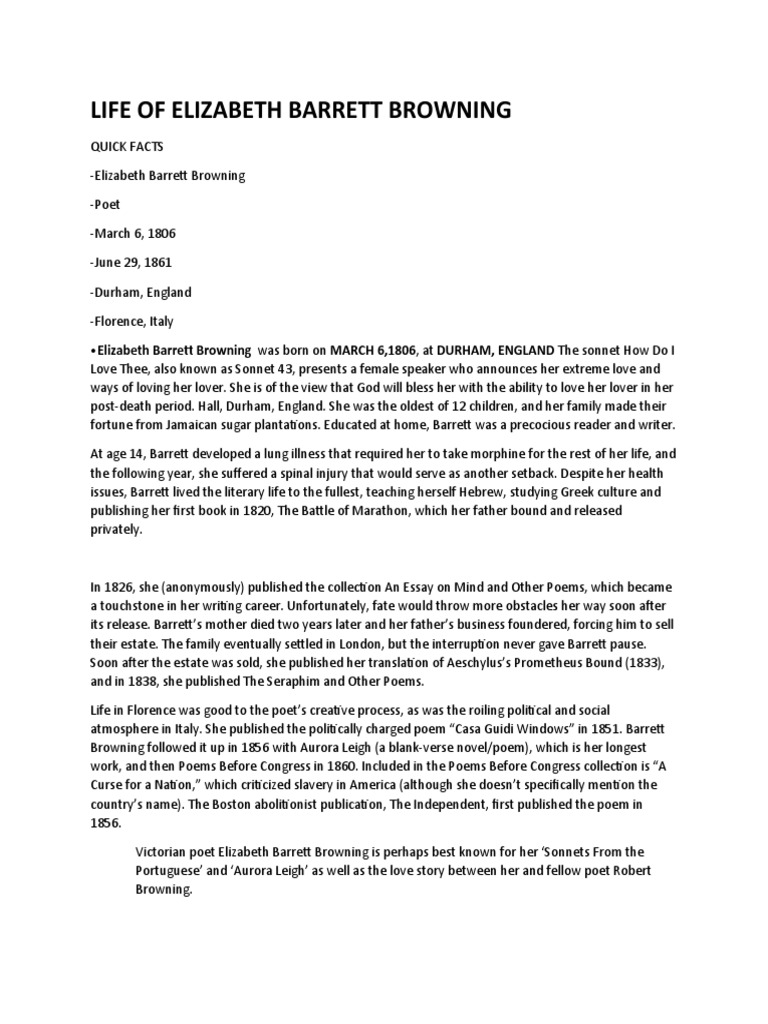 Elizabeth Browning | PDF