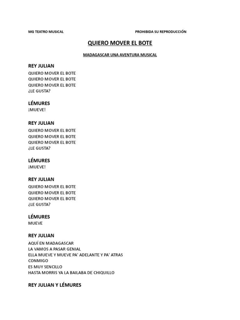 "Madagascar: ¡Mueve el Bote!" | PDF