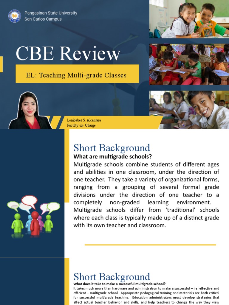 CBE Review - EL Teaching Multi-Grade Classes | PDF | Teachers ...