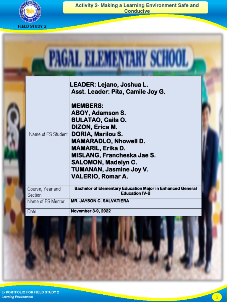 PAGALES FS 2 Activity 2 | PDF | Career & Growth