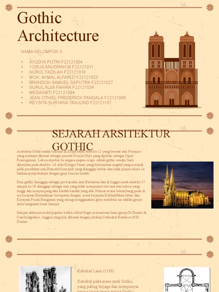 Perkembangan Arsitketur (Gothic Architecture) | PDF