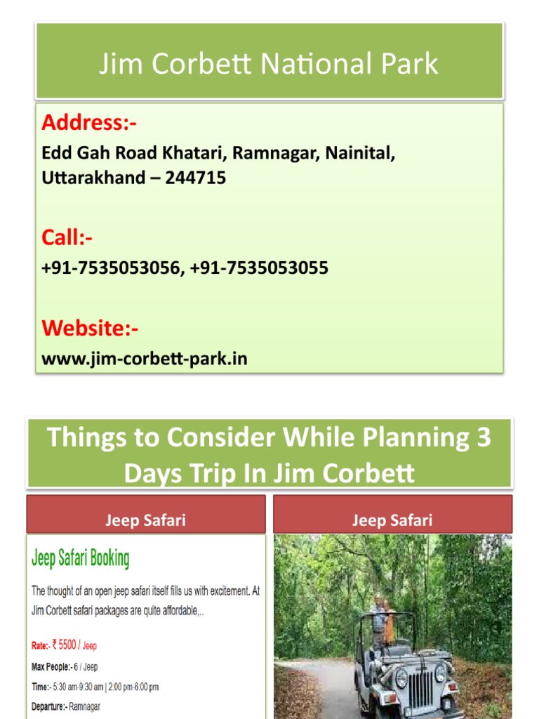 Jim Corbett National Park | PDF
