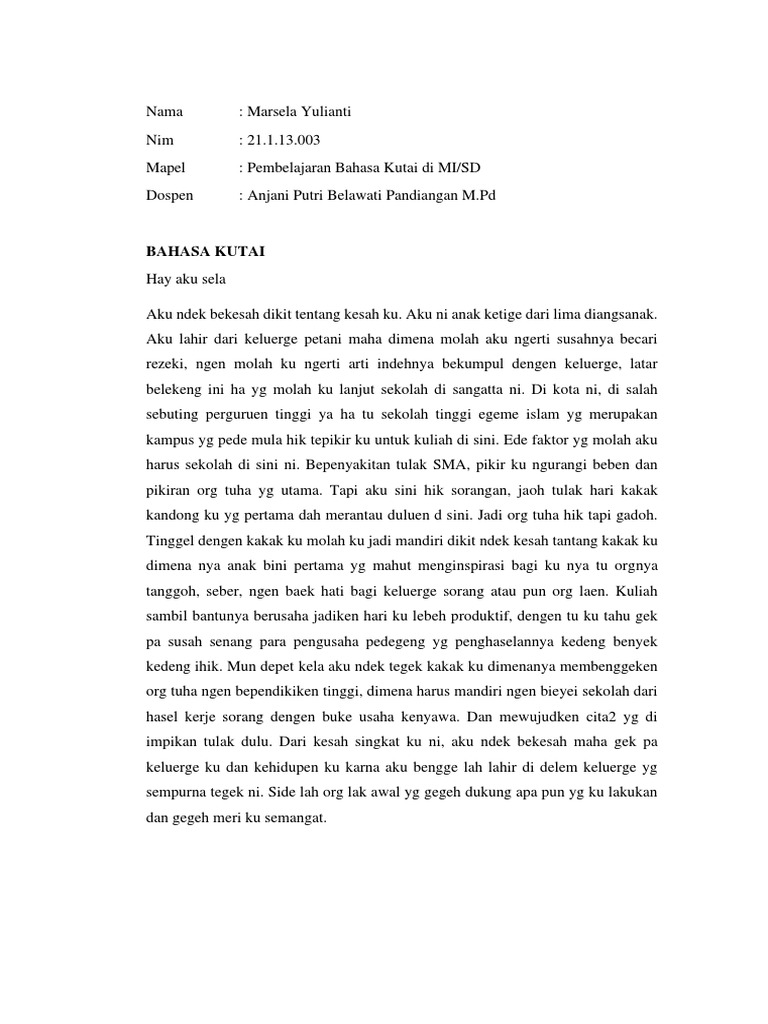 Marsela Yulianti (21-1-13-003) PDF | PDF