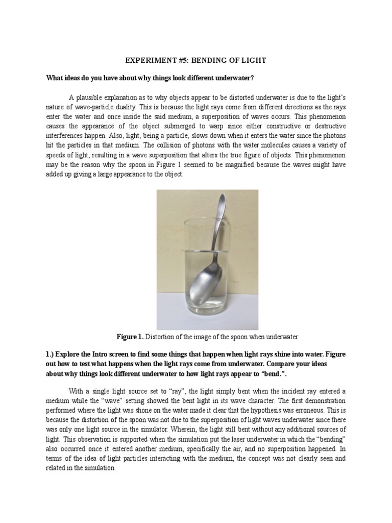 Experiment 5 - (Guzman, Lee, Magalong, Mapas) | PDF | Refraction | Light