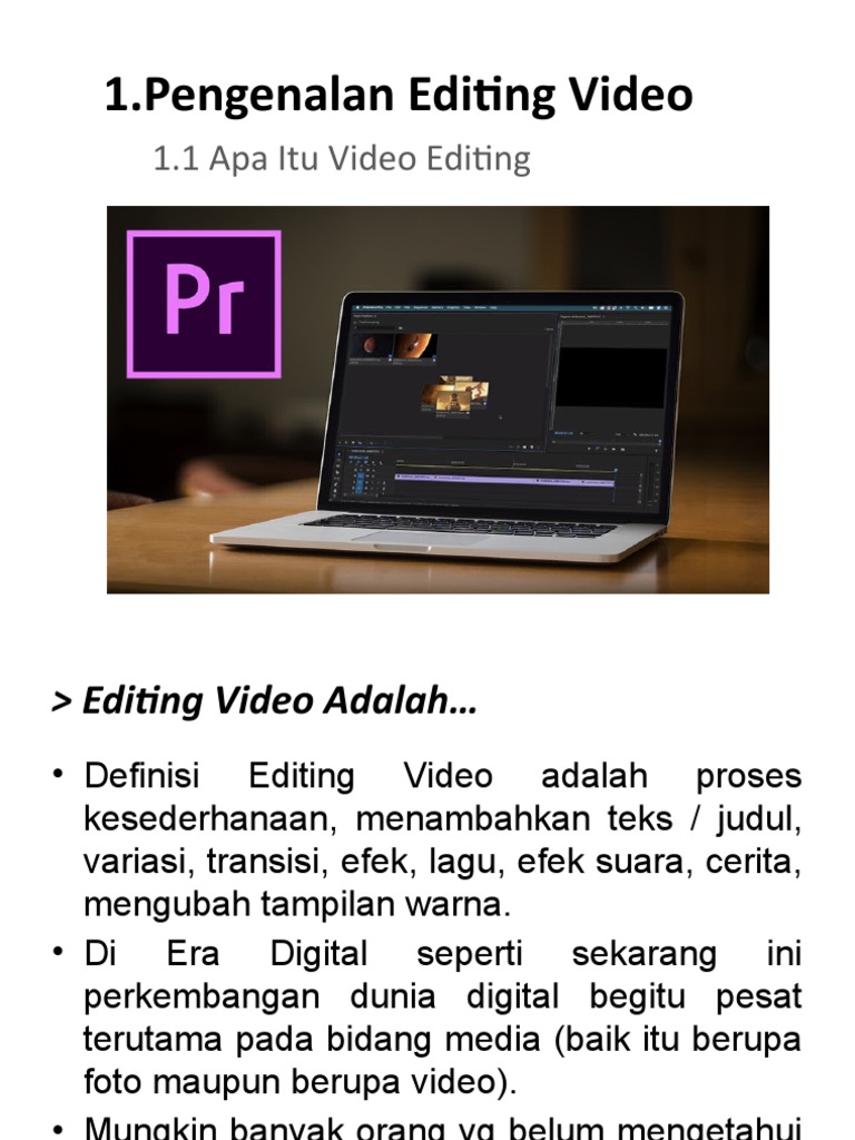 Pengenalan Editing Video | PDF | Bisnis