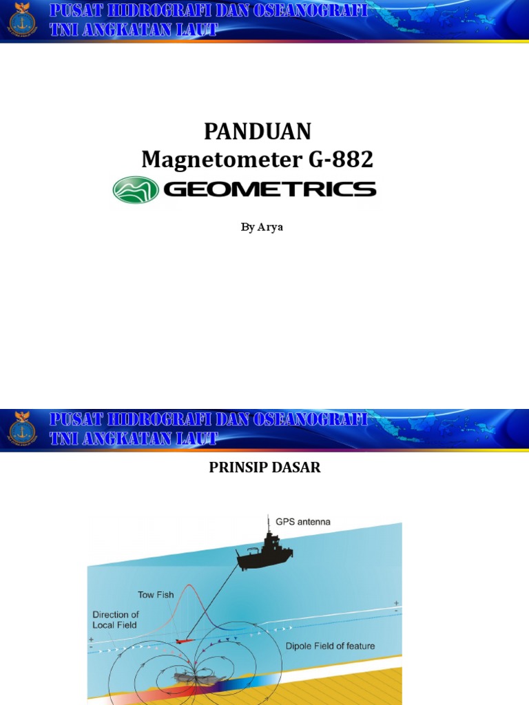 Panduan Magnetometer Geometrics G-882 | PDF | Magnetometer | Manufactured Goods