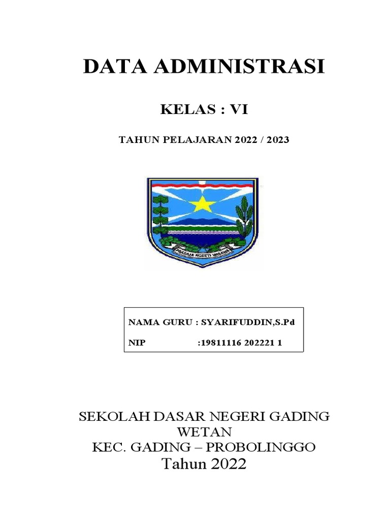 Data Administrasi Kelas | PDF