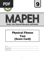 Physical Fitness Test Battery | PDF
