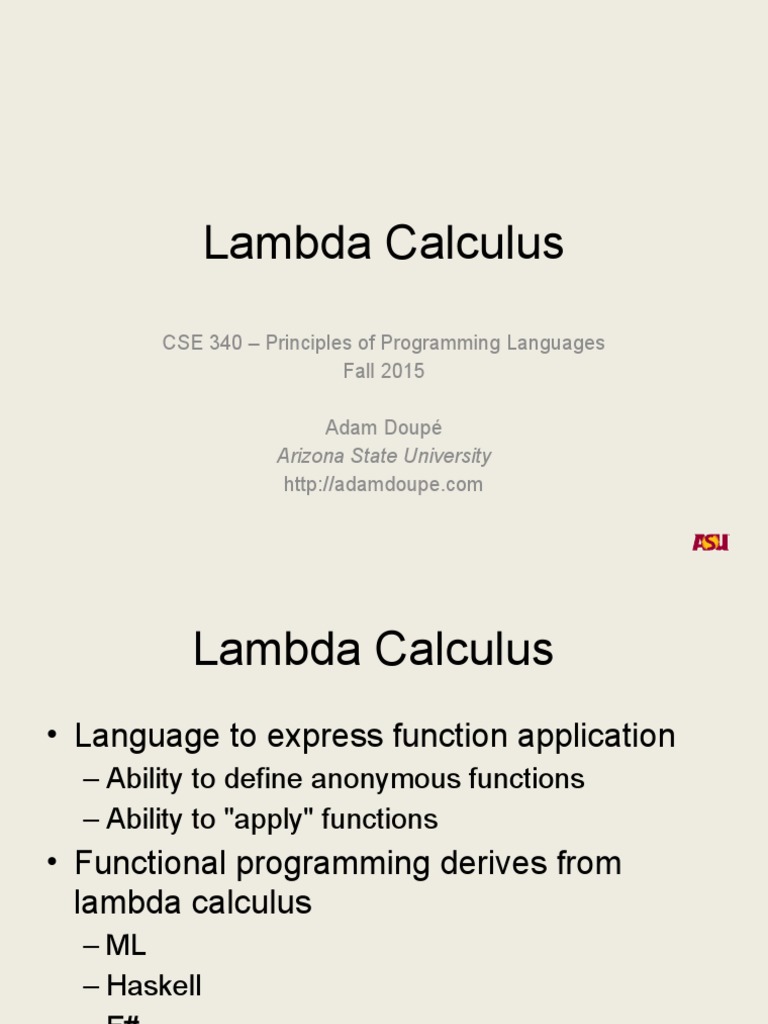 Lambda Calculus Explained | PDF | Parameter (Computer Programming ... Lambda Calculus Explained | PDF | Parameter (Computer Programming ...