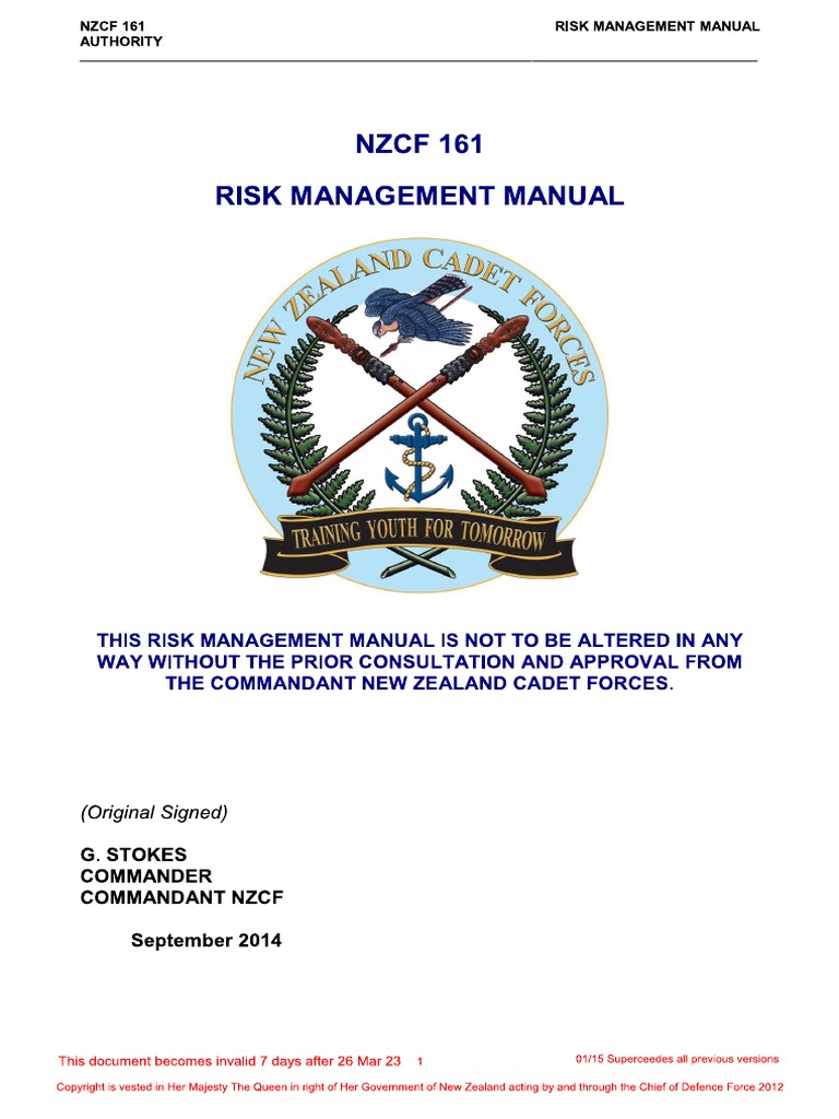 Risk Management Manual Pdf