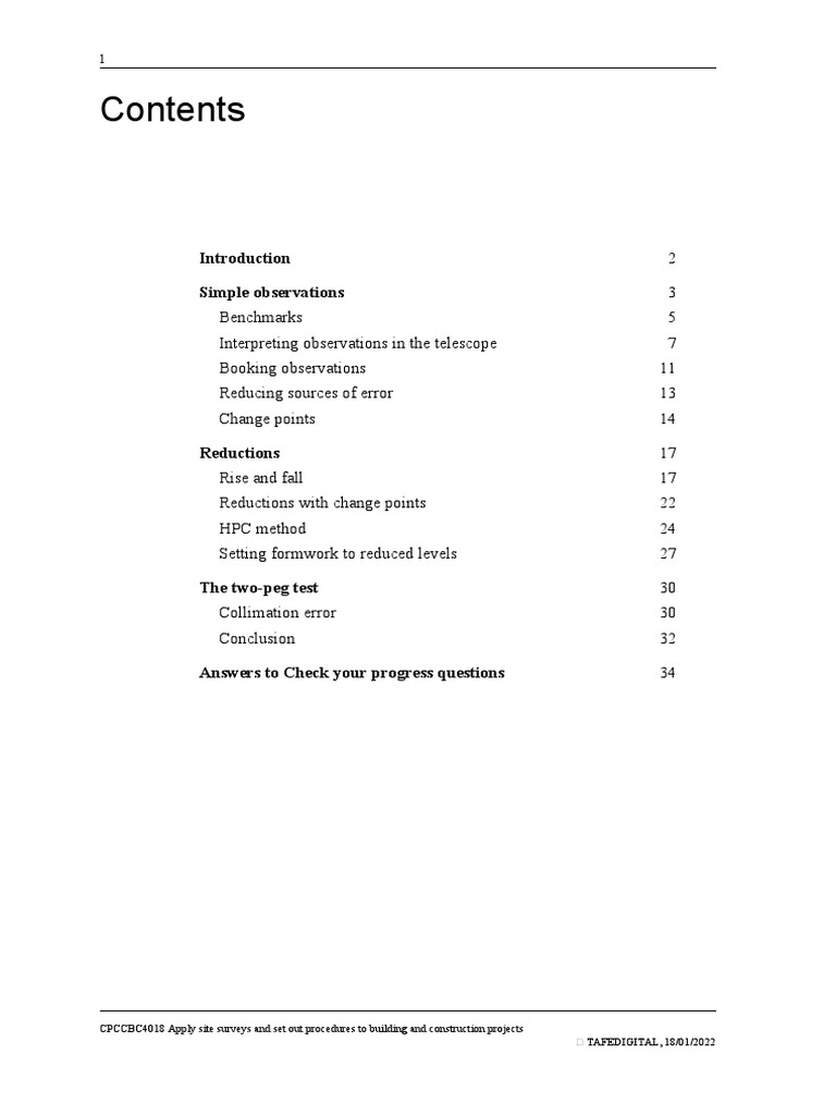 Reading 6 Simple Observations and The Two Peg Test | PDF | Surveying ... Reading 6 Simple Observations and The Two Peg Test | PDF | Surveying ...
