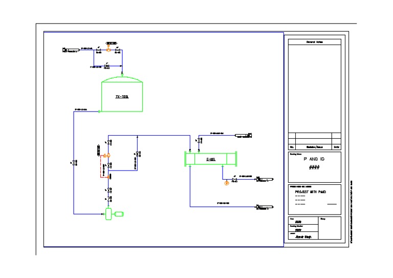 P AND ID-PID ISO A1 Title Block PDF | PDF
