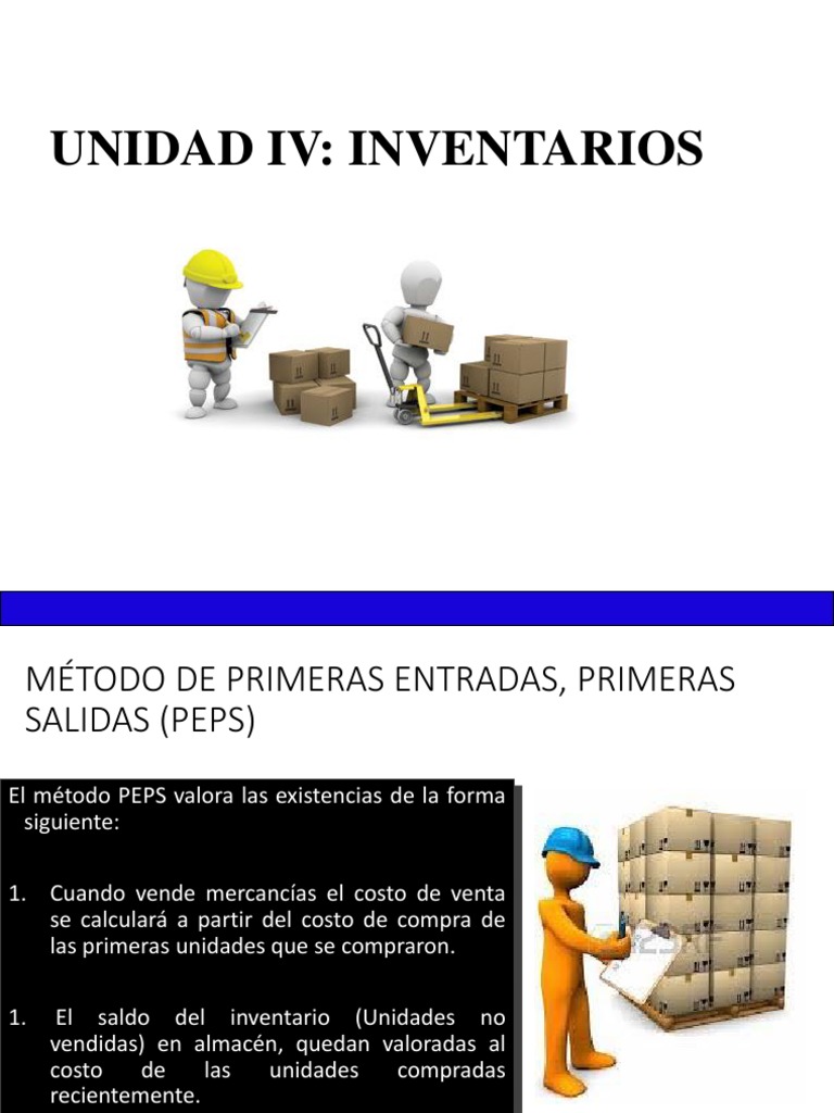 Presentación Metodos de Valoración Inventario - Peps | PDF | Inventario ...