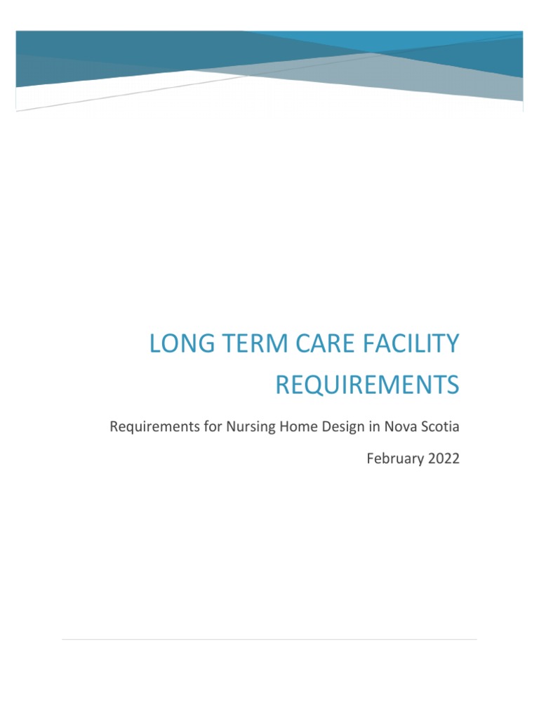 Long Term Care Facility Requirements Space and Design | PDF ...