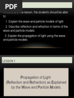 REFLECTION OF LIGHT PowerPoint Presentation With Activities | PDF