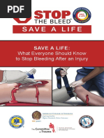 Stop The Bleed Booklet | PDF | Major Trauma | Bleeding