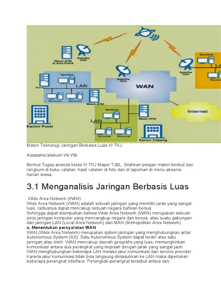 3.1menganalisis Jaringan Berbasis Luas | PDF