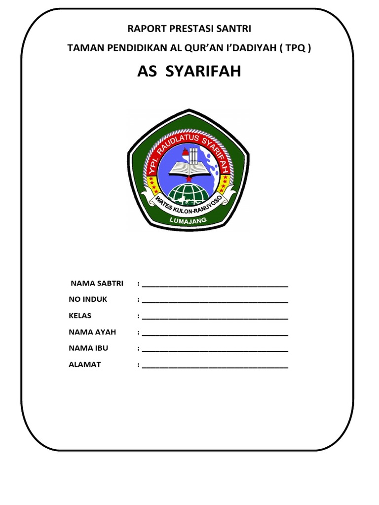 Raport TPQ I'dadiyah | PDF