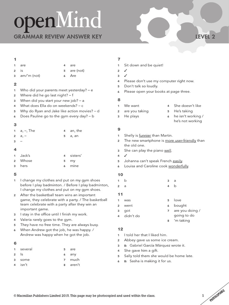 Student's_Book_grammar_review_answer_key | PDF
