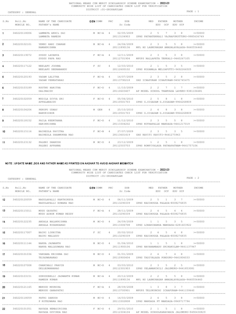 Consolidated PDF For Verification of Certificates - 24032023 | PDF ...