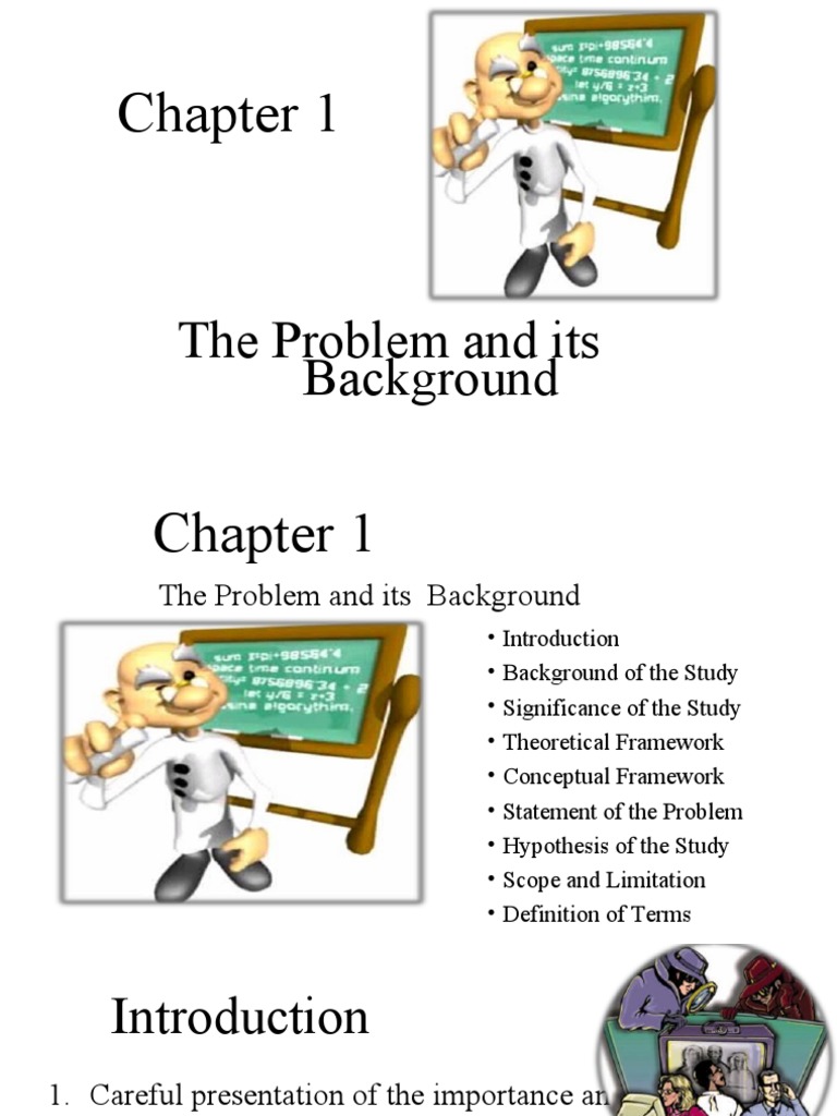 Writing Chapter 1 The Problem and Its Background | PDF | Theory | Hypothesis