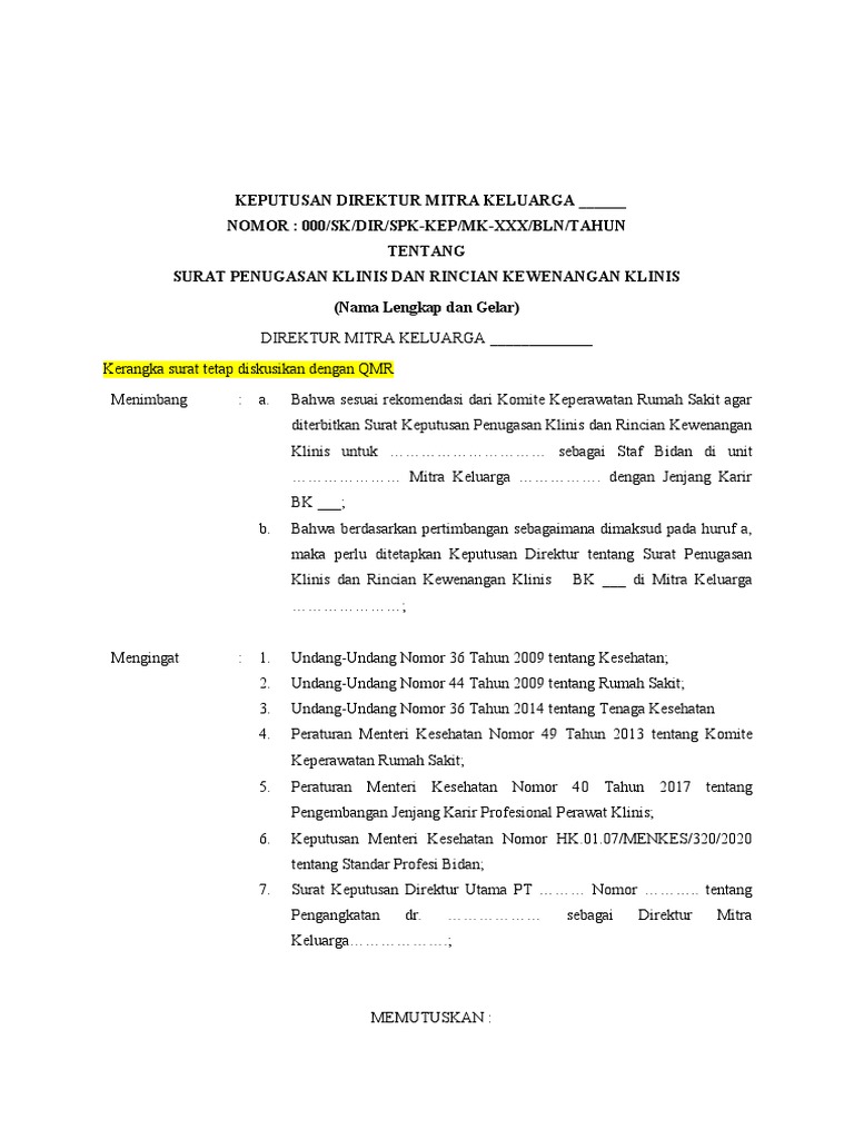 7.2 Format SPK BIDAN | PDF