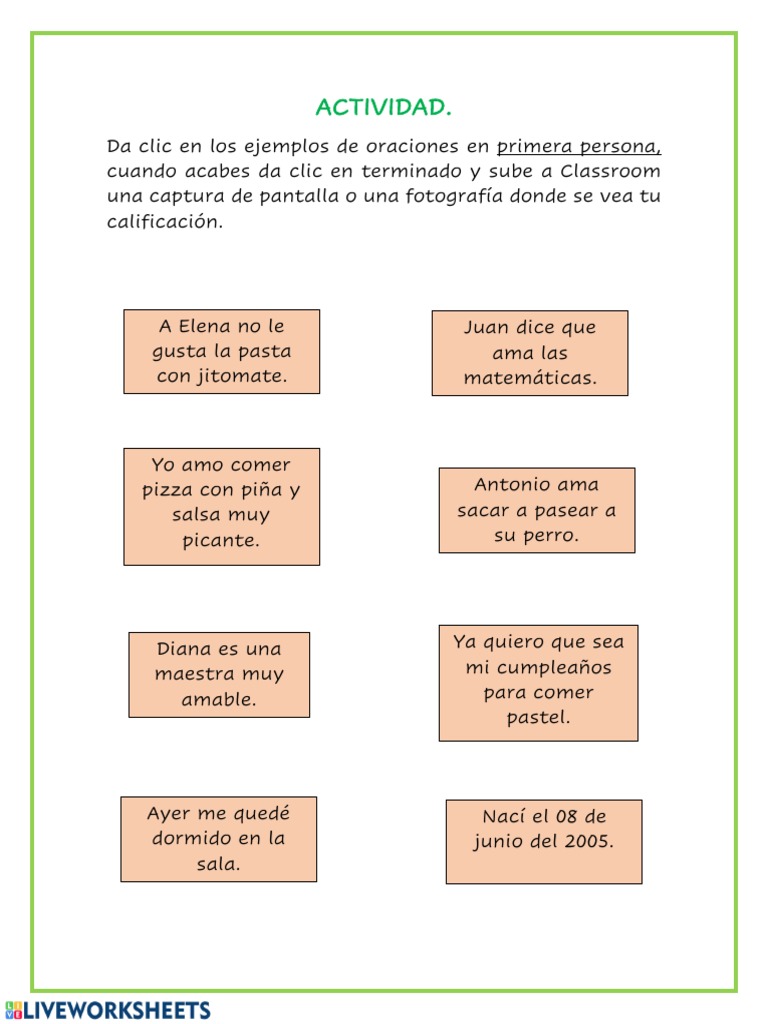 Primera Persona | PDF