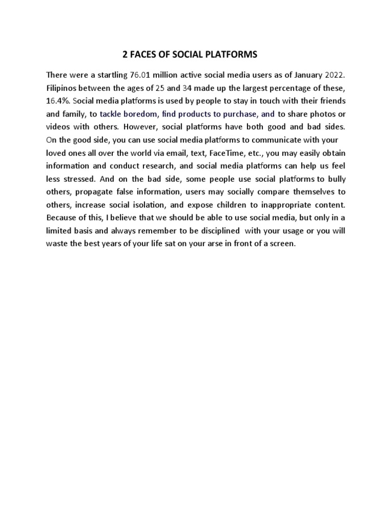 2 Faces of Social Platforms | PDF